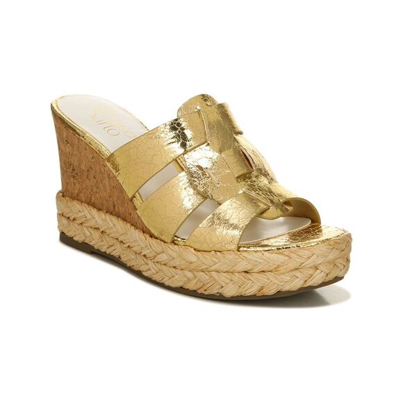 Franco Sarto | Shoes | Franco Sarto Womens Gold Platform Fioret Toe ...